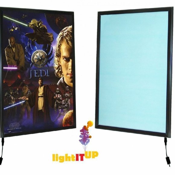 Other | Premium Black Led Slim Lightup Movie Poster Light Box 1 Frame ...
